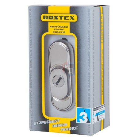 Броненакладка накладная Rostex R3 Decor PLATE хром матовый (38-45мм ...